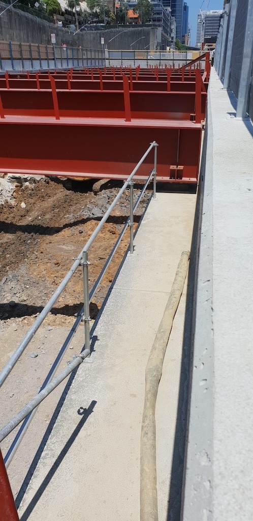 Bolt Down Guardrail Post