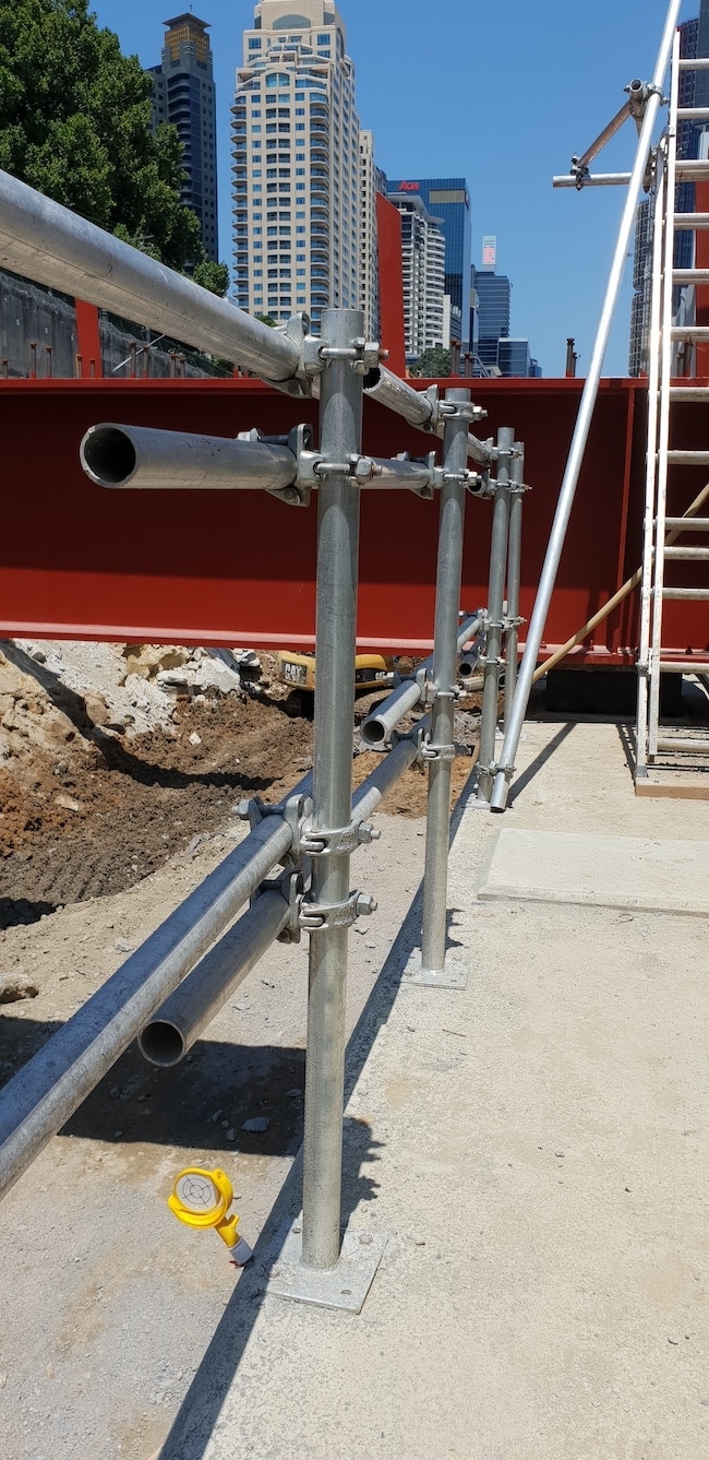 Bolt Down Guardrail Post