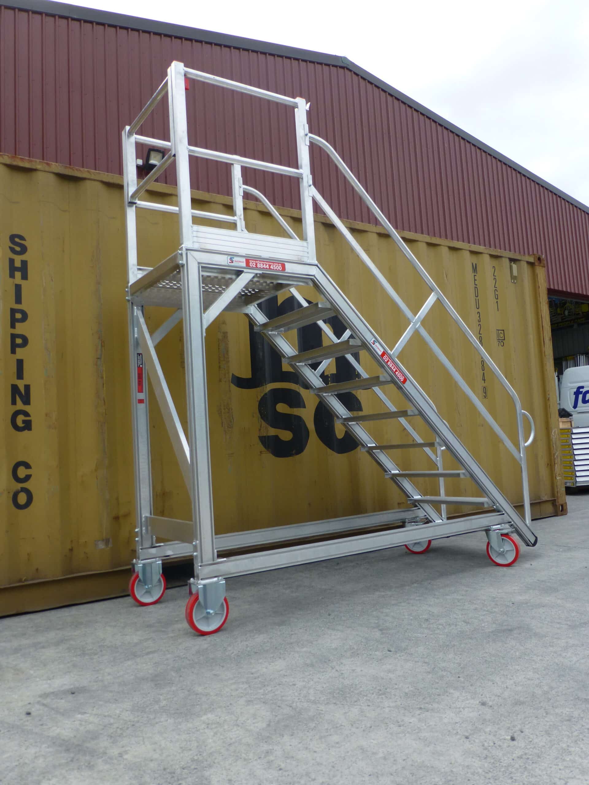 Stair Work Platforms | On Wheels and Hand-Carried