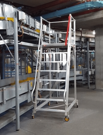 Stair Work Platforms | On Wheels and Hand-Carried