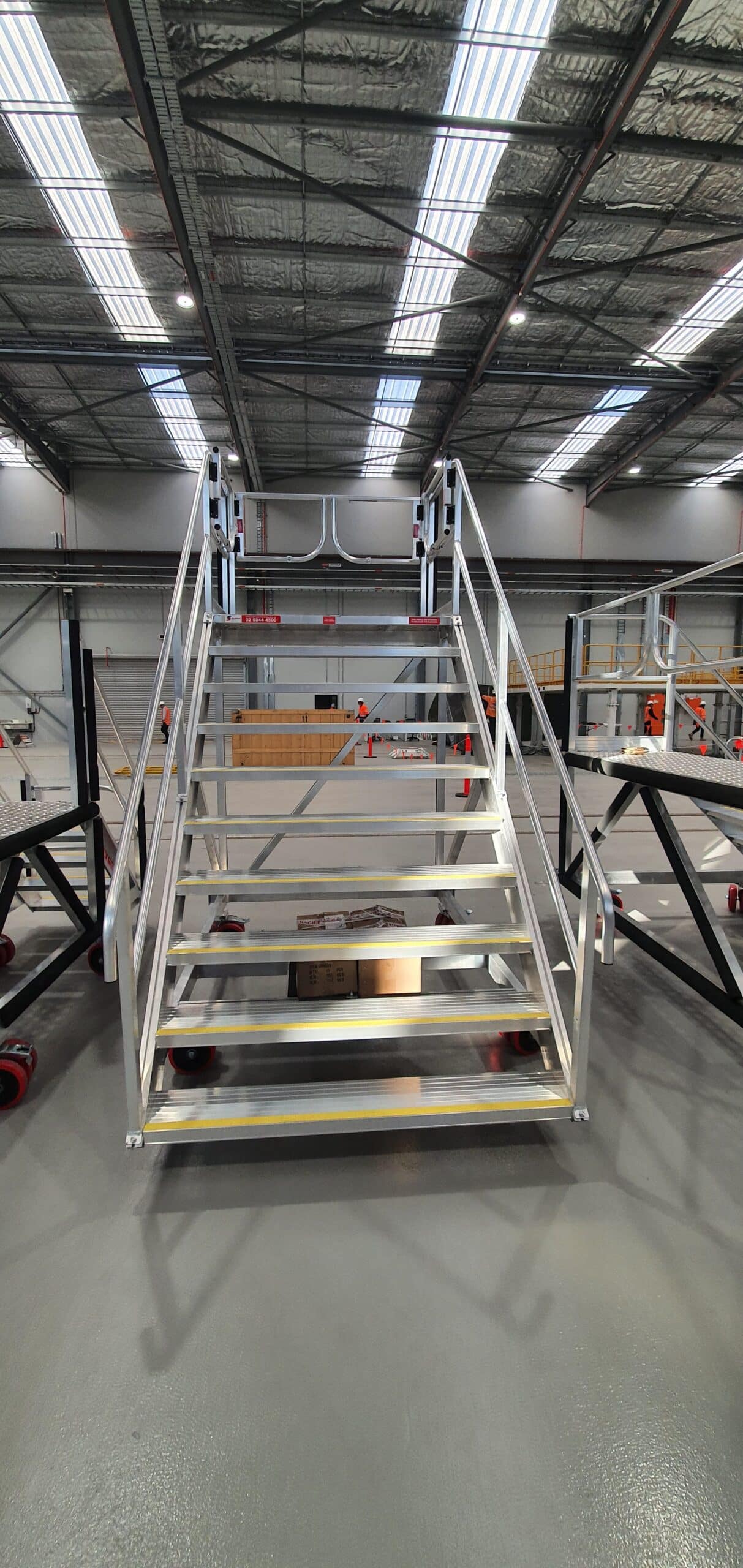 Cable Installation Access Platform for Train Manufacturing by Safesmart