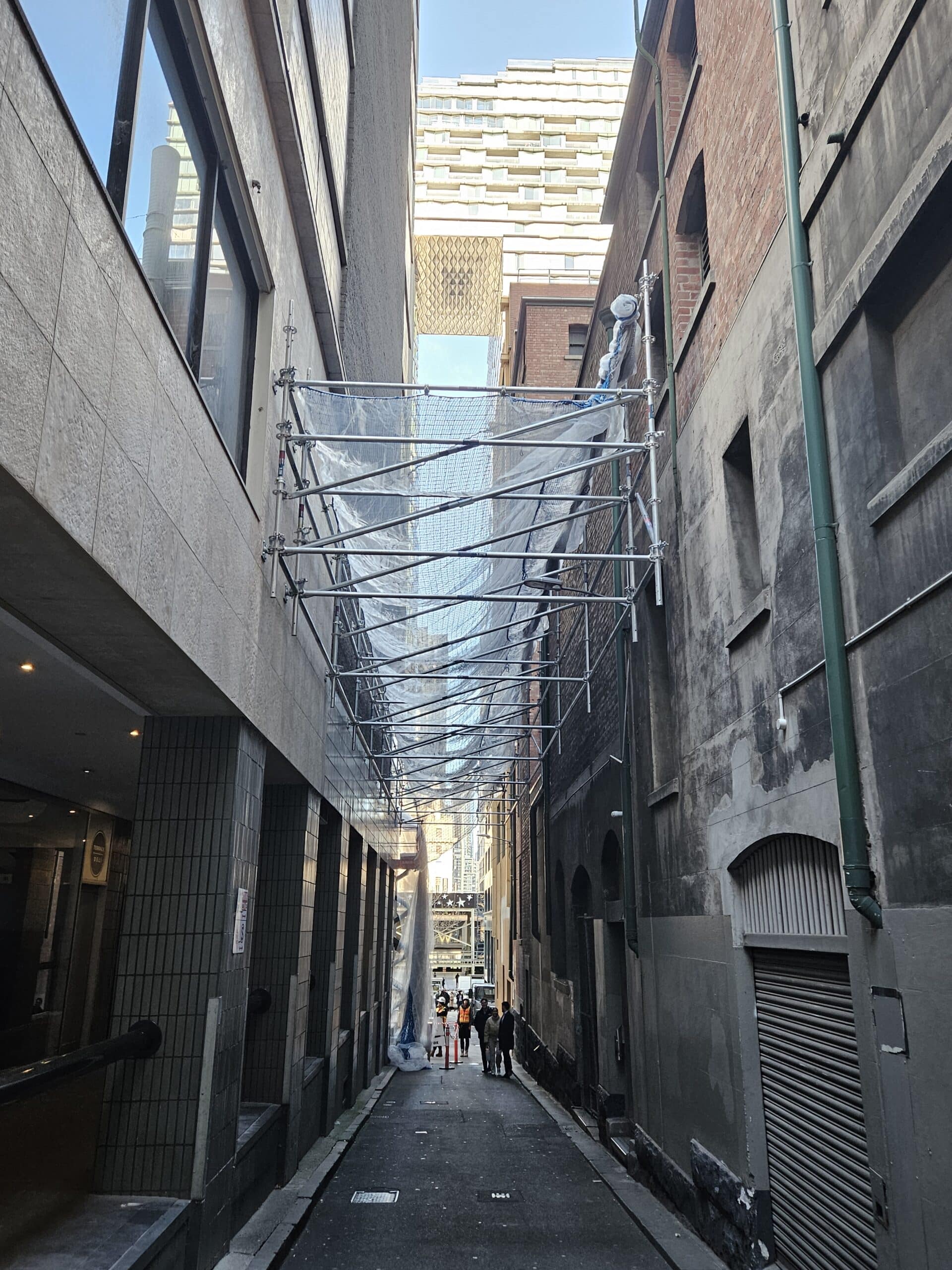 Proscaf Catch Fan Netting System for Building Works & Facade Remediation