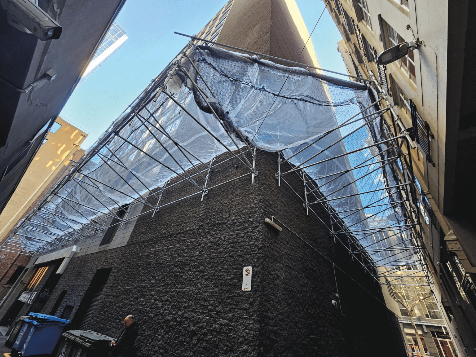 Proscaf Catch Fan Netting System for Building Works & Facade Remediation